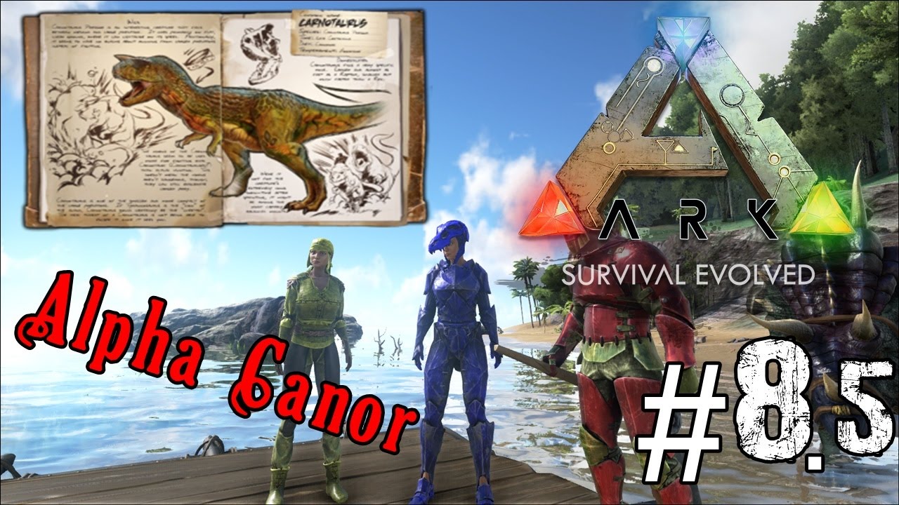 ARK Survival Evolved : {ช่วงจอดำ}เจอ alpha conor สีแดง (How to fight ...