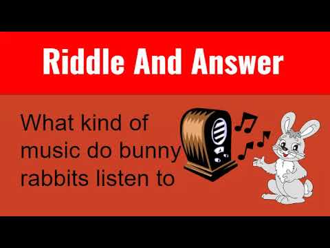 Riddle And Answer / What Type Of Music Do Rabbits Listen To? / Very ...