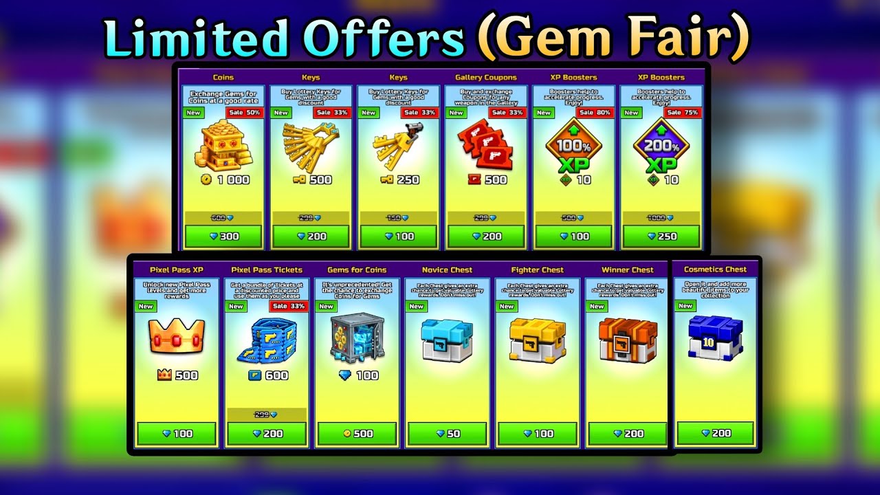 Limited Offers! - Get Them Now (Gem Fair) - PG3D - YouTube