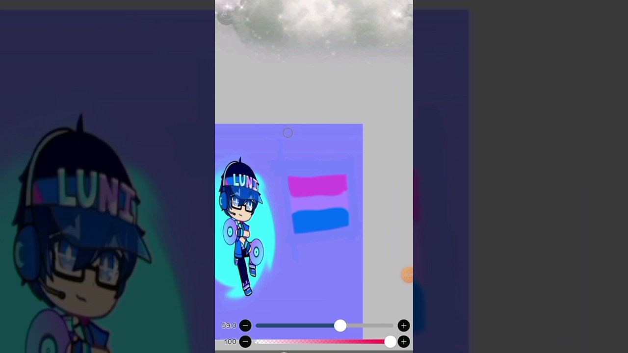 BISEXUAL FLAG in Luni's OC! P1. of finding pride flags from gacha club ...