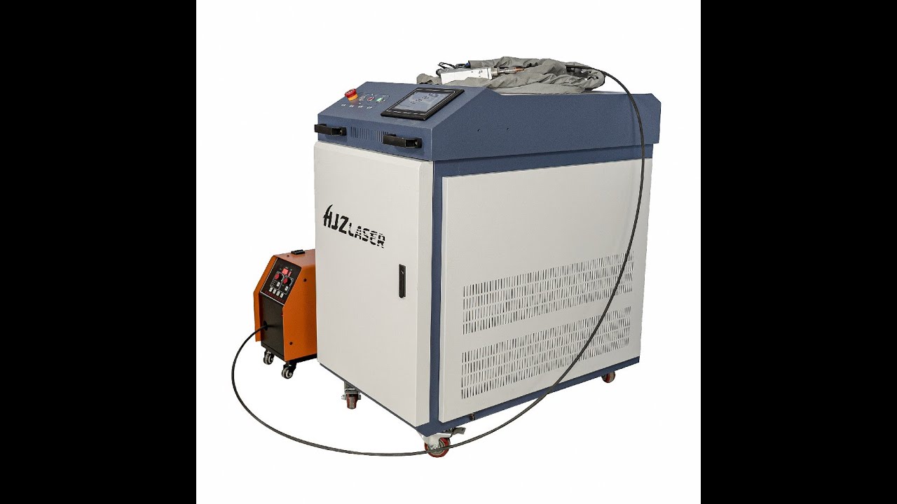 HJZ laser machine factory test 1500w laser welding machine before ...