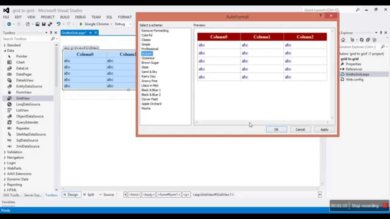 Data Transfer From One Gridview To Another Gridview In Aspnet Youtube