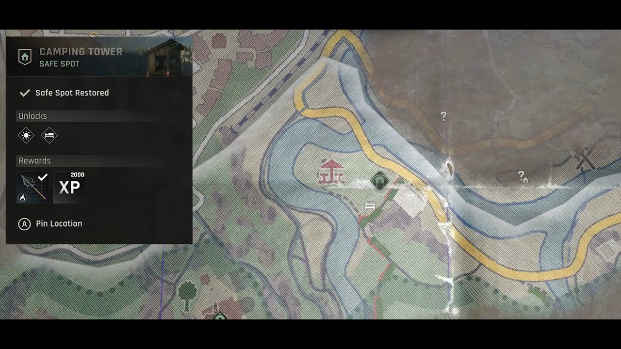 BLUEPRINT Fire Arrows CRAFT AMMO Location - Camping Tower Safe Spot N ...