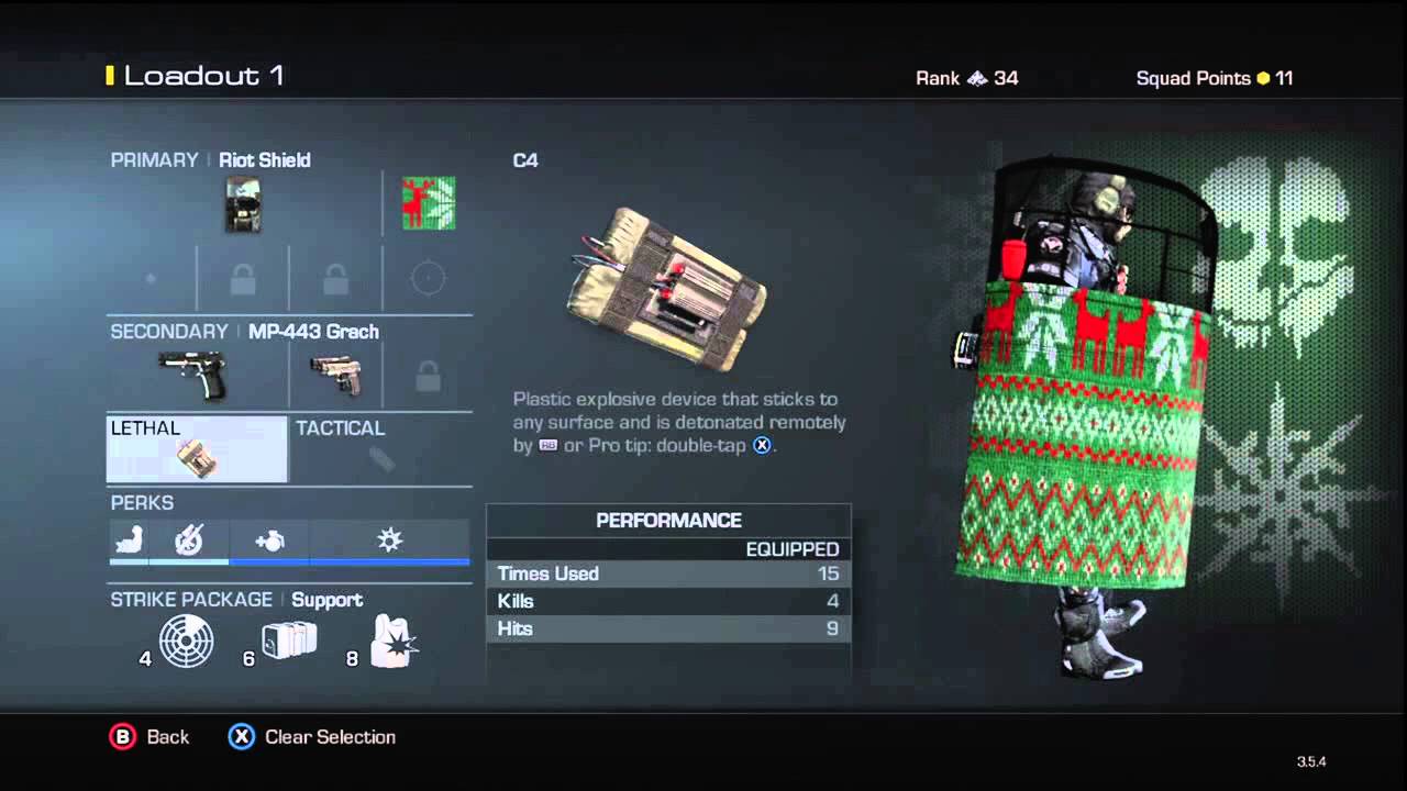 COD Ghosts Overpowered Riot Shield Class Setup - YouTube