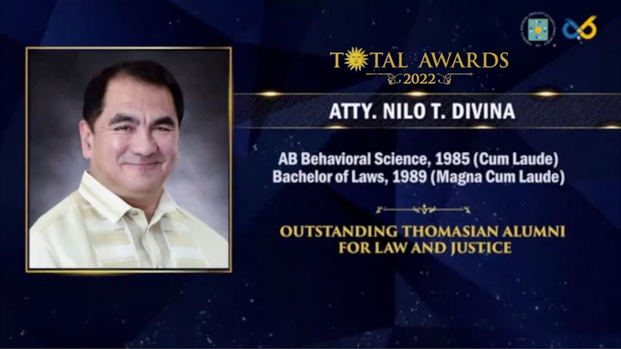 UST TOTAL Awards 2022: The Outstanding Thomasian Alumni for Law and ...