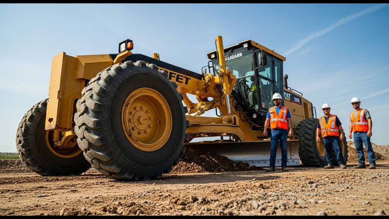 Top 10 Biggest and Most Powerful Motor Graders in the World - YouTube