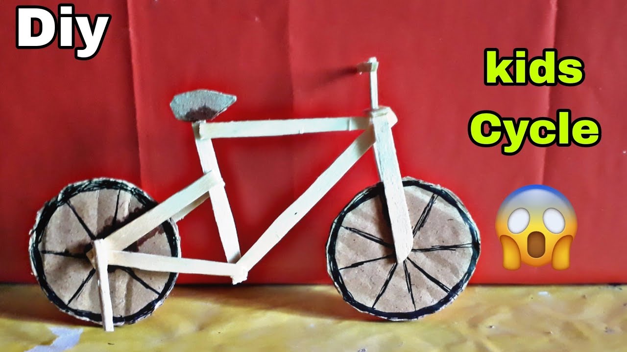 Diy Mini Cycle || How To Make Mini Cycle With Ice Cream Sticks | Very ...