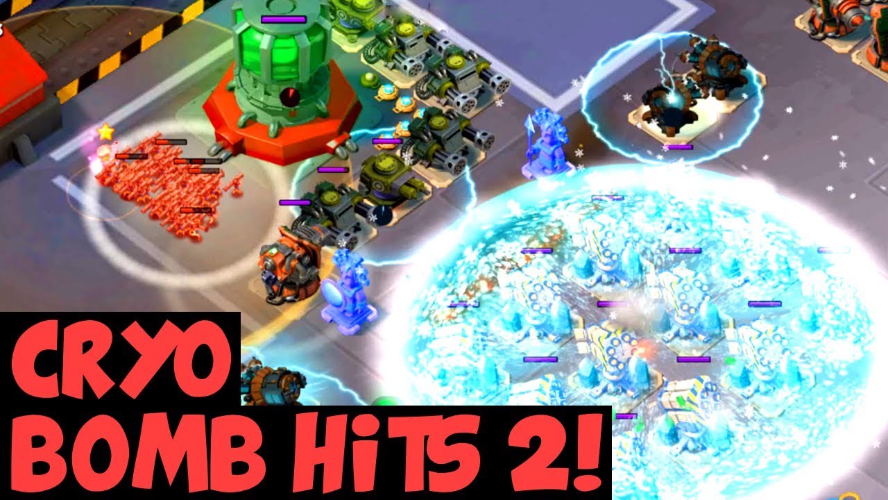Cryo Bomb Hits 2! Titan + Axiom Winter Update! Boom Beach - YouTube