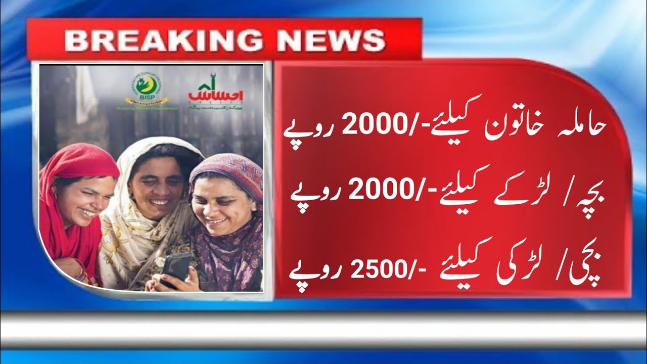 Ehsas Program 2000 ||Ehsas Program registration online 2000 || BISP ...