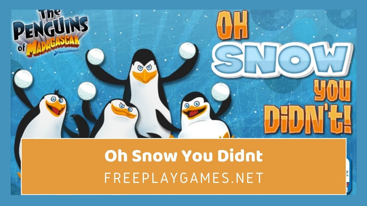 Oh Snow You Didnt - Oh Snow You Didnt Online Game - YouTube