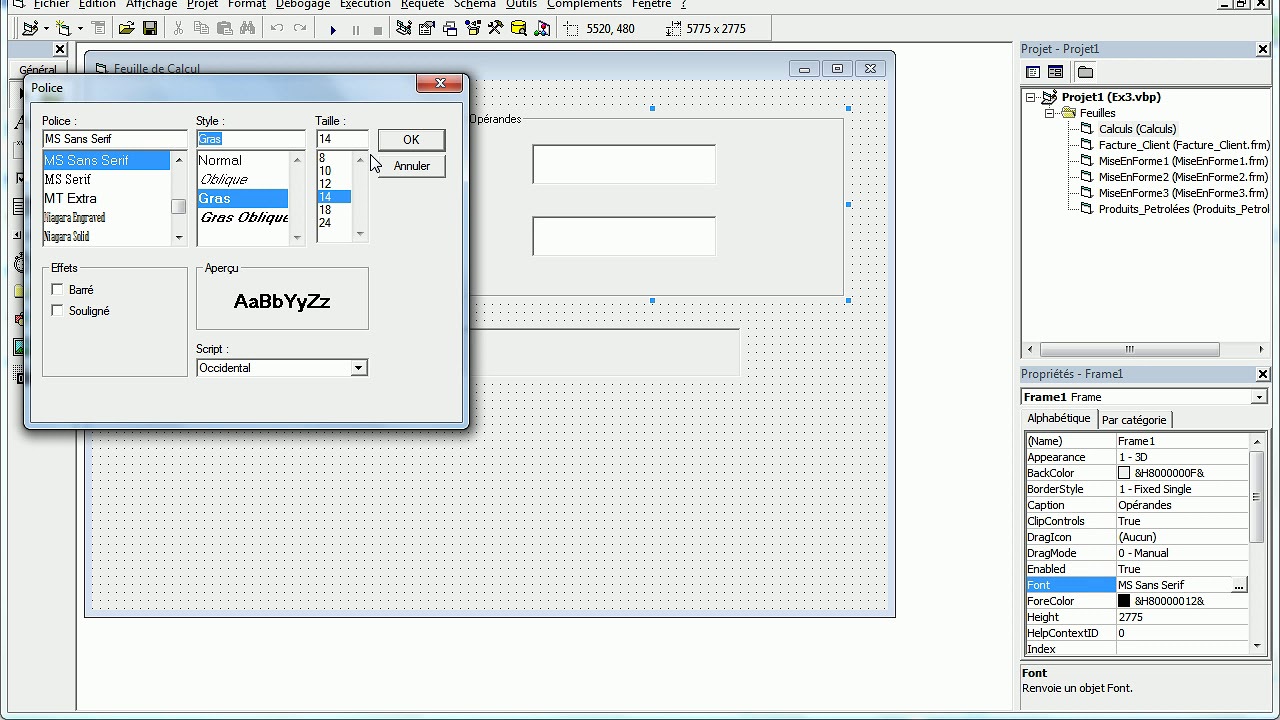 11 Les Frames et boutons d'option VB6 - YouTube