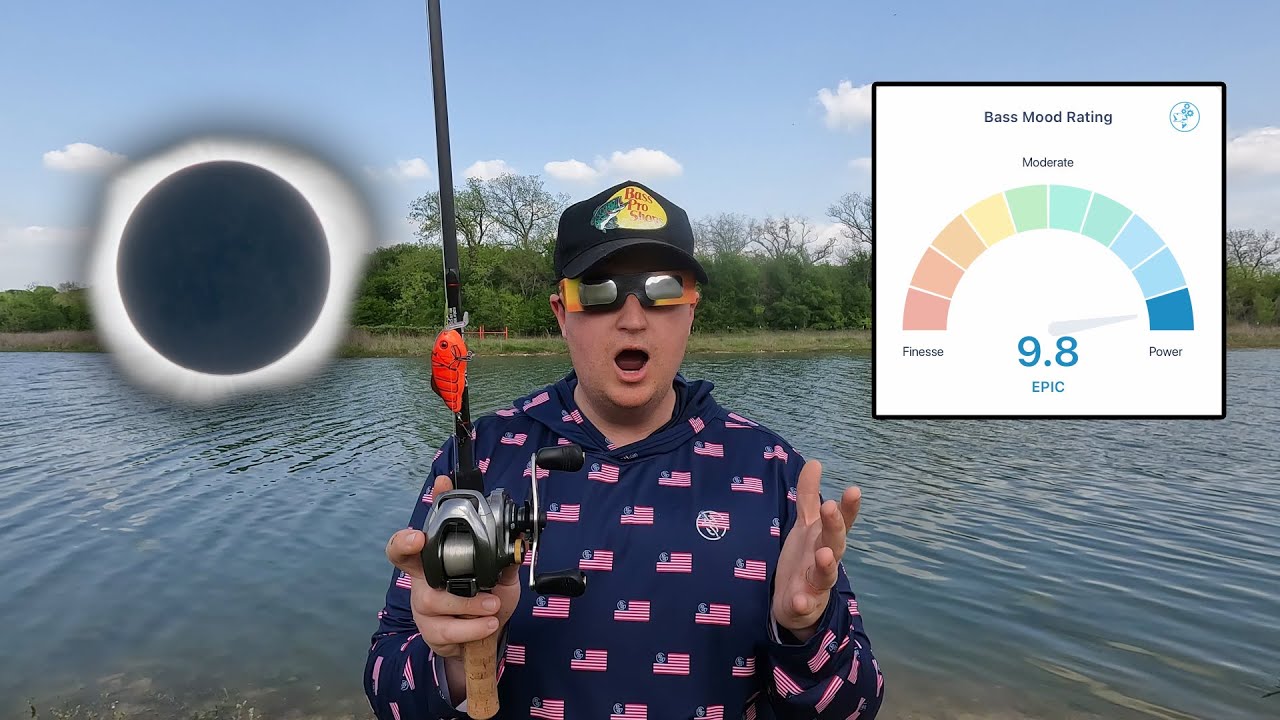 Fishing During a Solar Eclipse! (Spring Bass Fishing Dallas Fort Worth ...