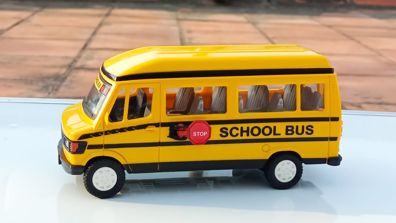 Unboxing of Mini School Bus Diecast Model #unboxing #miniature - YouTube