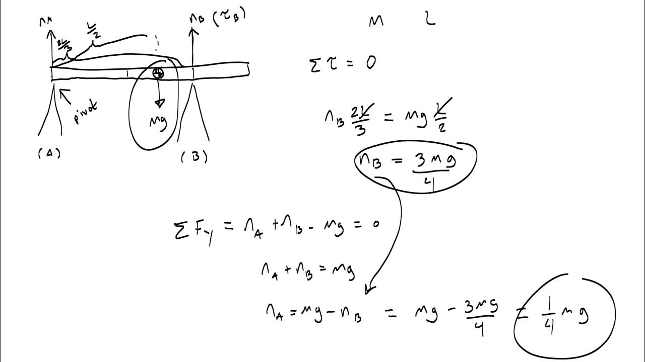 Static Equilibrium with Torque - Seesaw & Sawhorse Problems - YouTube