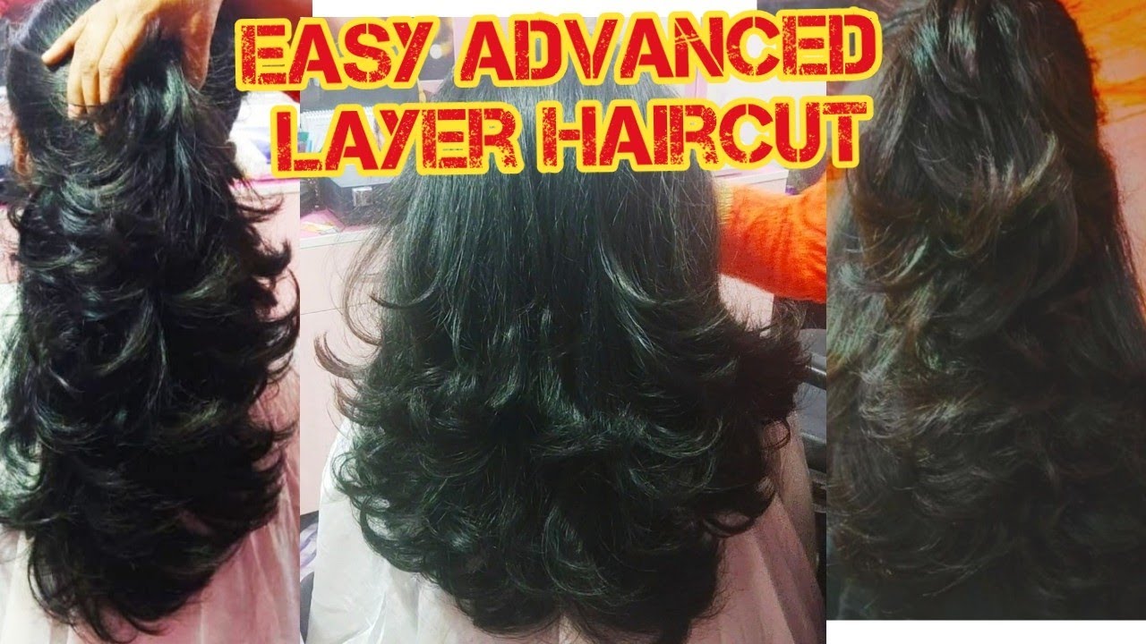 Easy Advanced Layer Haircut #haircut#easyhaircut#easylayerhaircut# ...