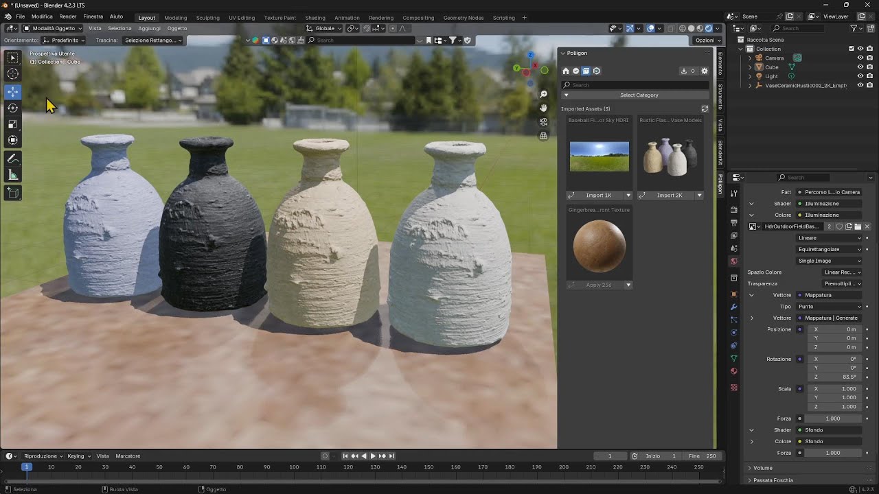 Videoguide - Import Material, 3D Models, HDRI, in Blender 4, Quick ...
