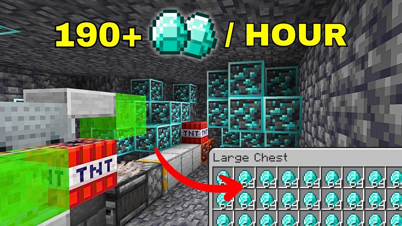 Easy DIAMOND Miner Farm For Minecraft 1.20+ - YouTube