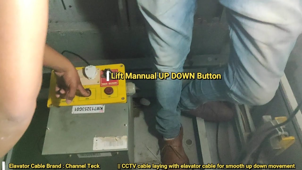 Elevator [ Lift ] CCTV Camera Installation and cable laying with camera ...