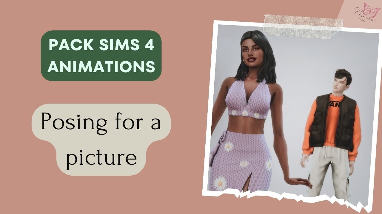 THE SIMS 4 REALISTIC ANIMATION - POSING FOR A PICTURE - DOWNLOAD - YouTube