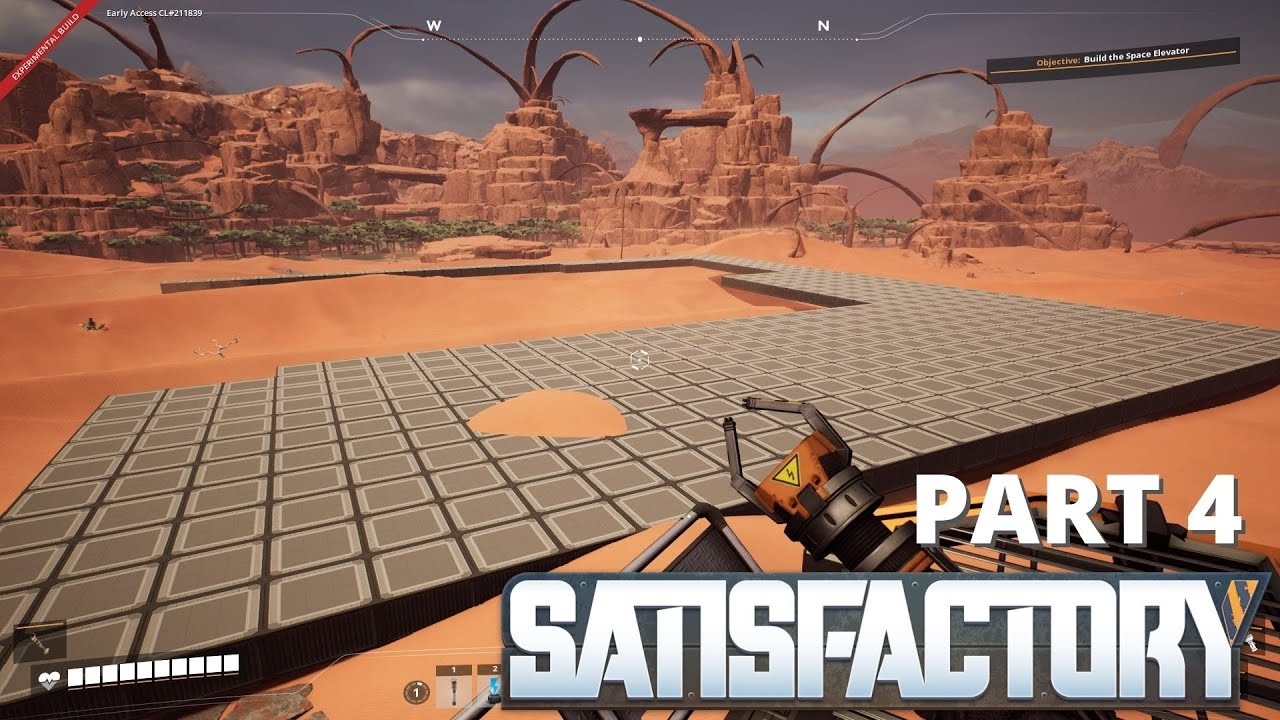foundation of BIG base! - Satisfactory - part 4 - YouTube