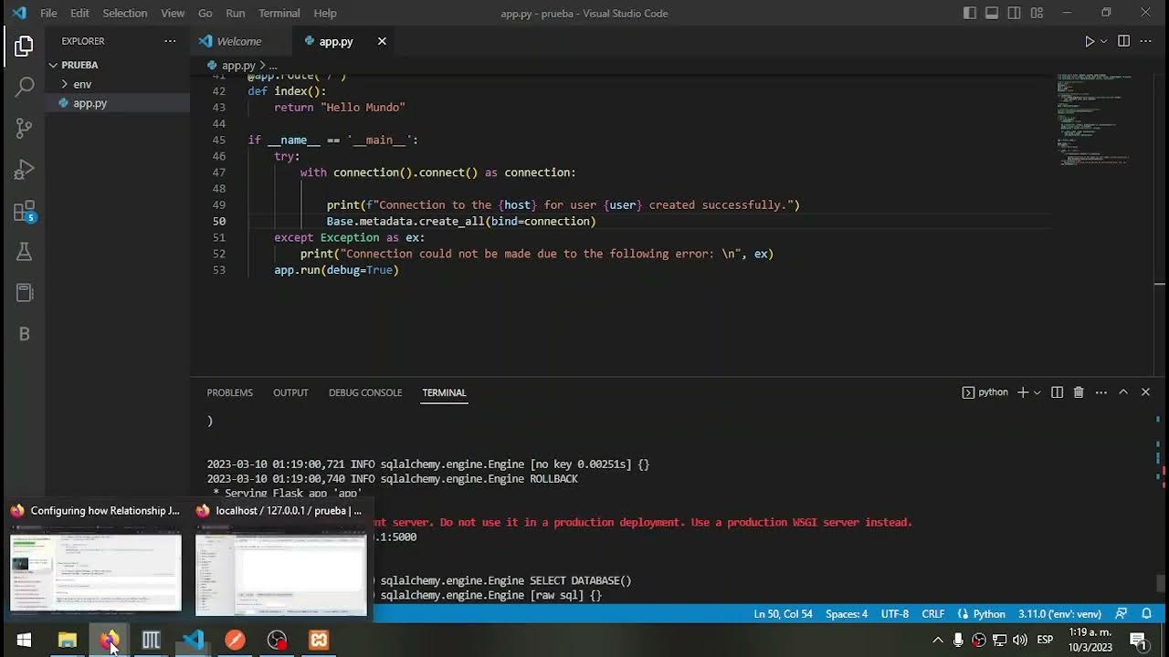 Clase Flask API parte 1 creacion de modelos y declaracion de rutas ...