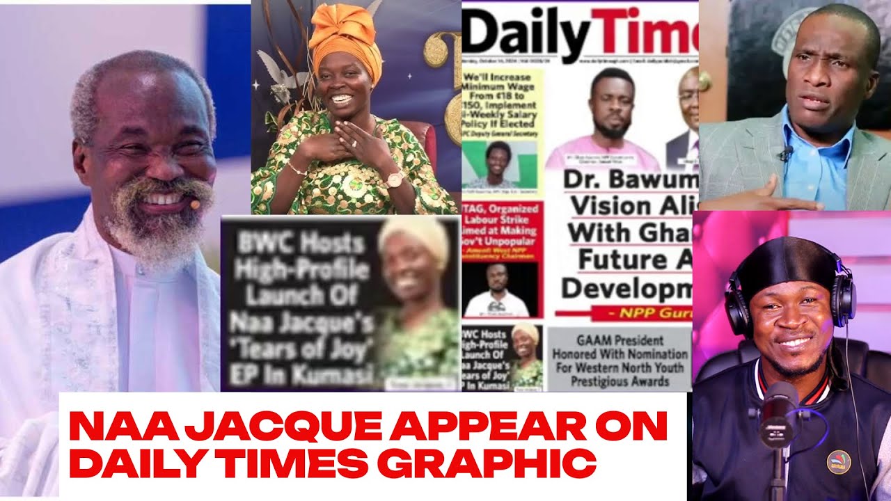 BREAK-Adom Kyei Duah Singer Naa Jacque Appears on Daily times Graphic ...
