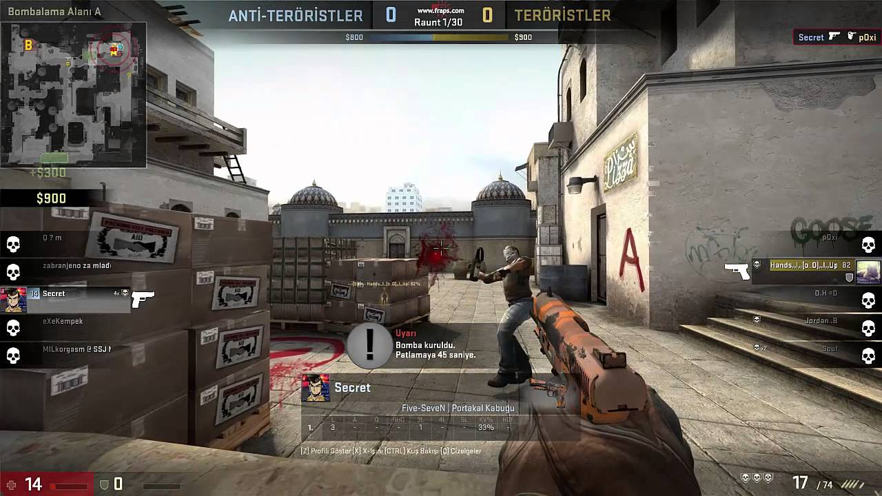 'Secret' CS:GO 1V5 PISTOL ACE (LEM RANK) - YouTube