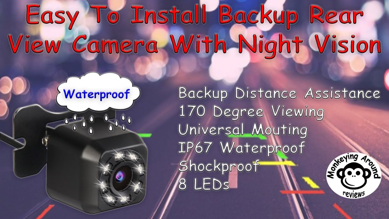 Easy to install Backup Rear View Camera by VEIPAO review - YouTube