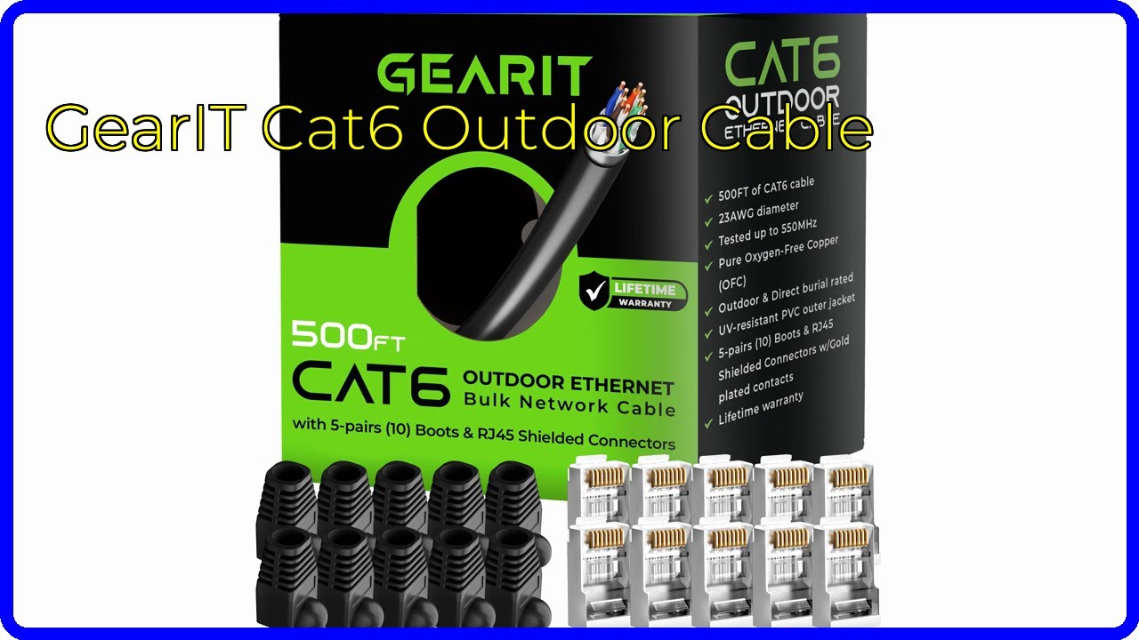 REVIEW (2026): GearIT Cat6 Outdoor Cable. First Look. - YouTube