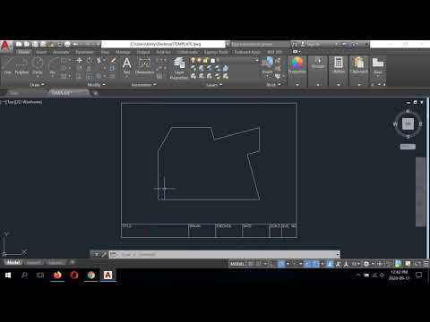 TDJ2O1 Single View Drawings TEMPLATE How To Create The Drawing - YouTube