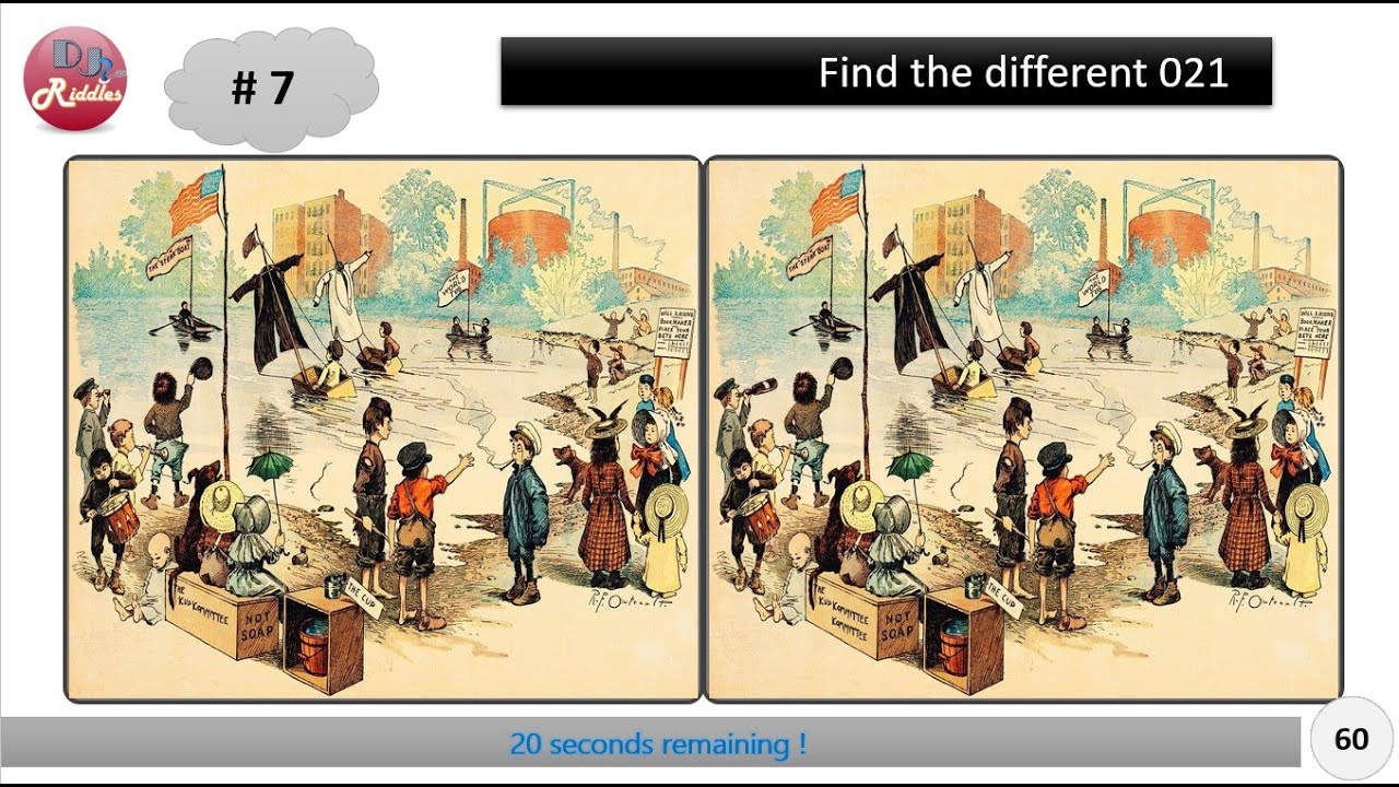 Spot the Difference Game Special 021 Y - YouTube