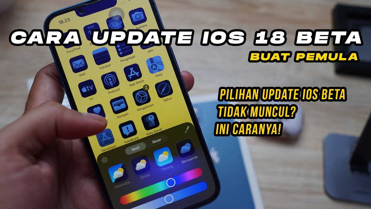 Cara Update iOS 18 Beta Developer! - YouTube