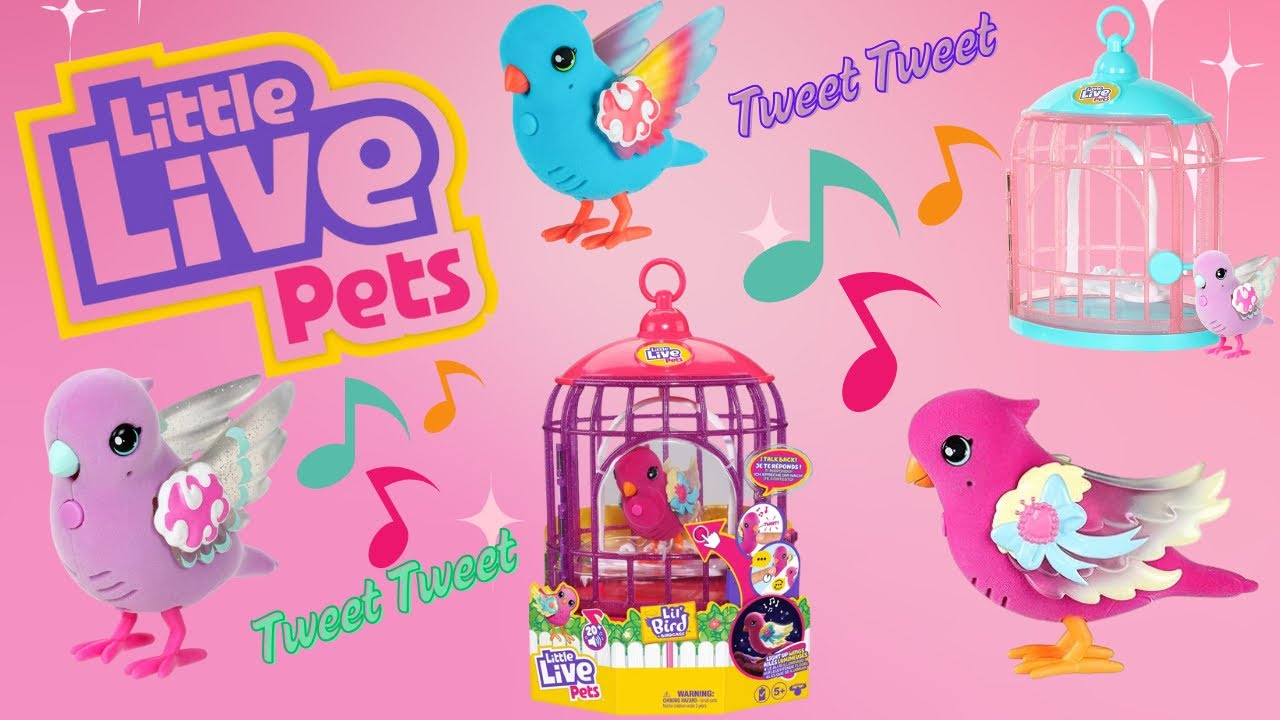 Little Live Pets Lil Bird & Birdcage Unboxing & Playthrough - YouTube