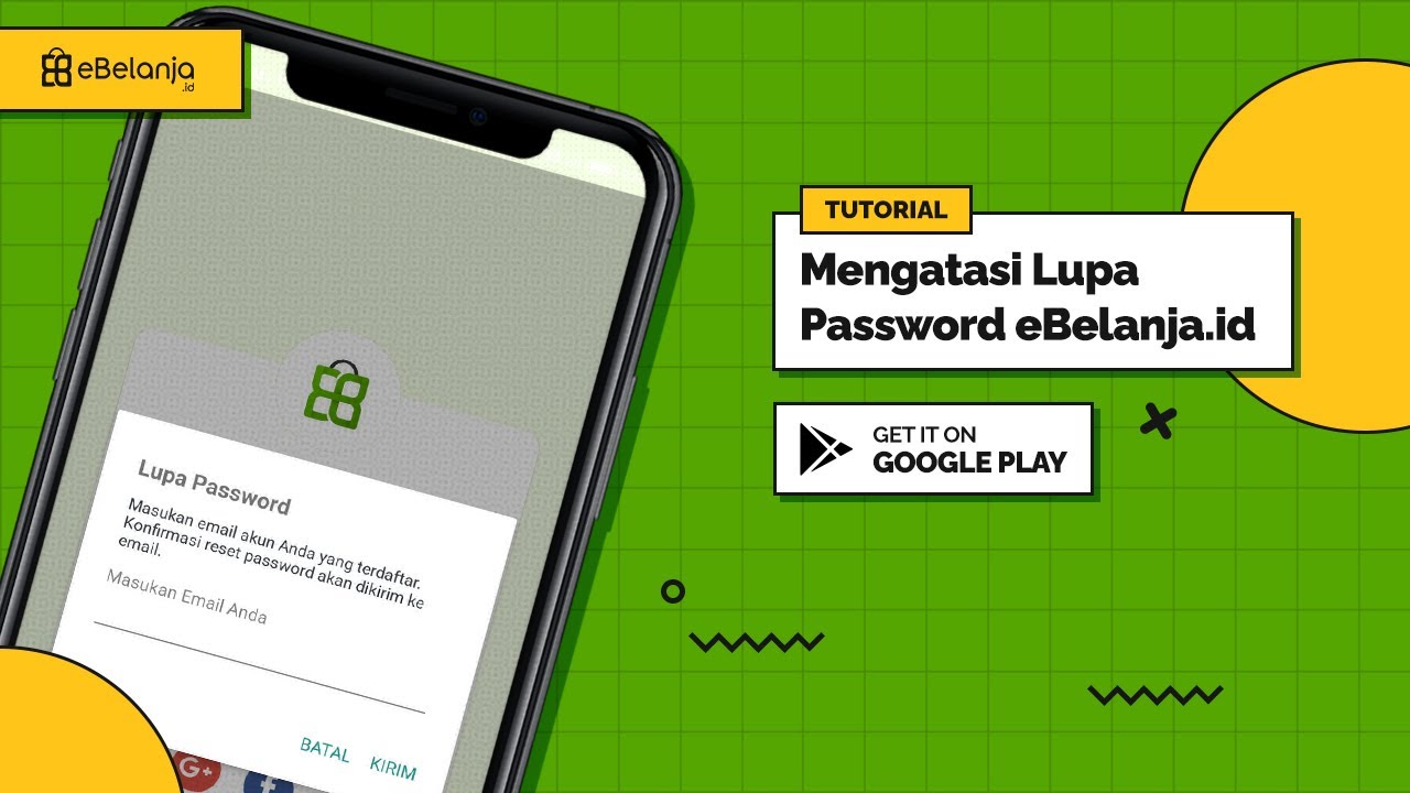 Tutorial Cara Mengatasi Lupa Password eBelanja.id - YouTube