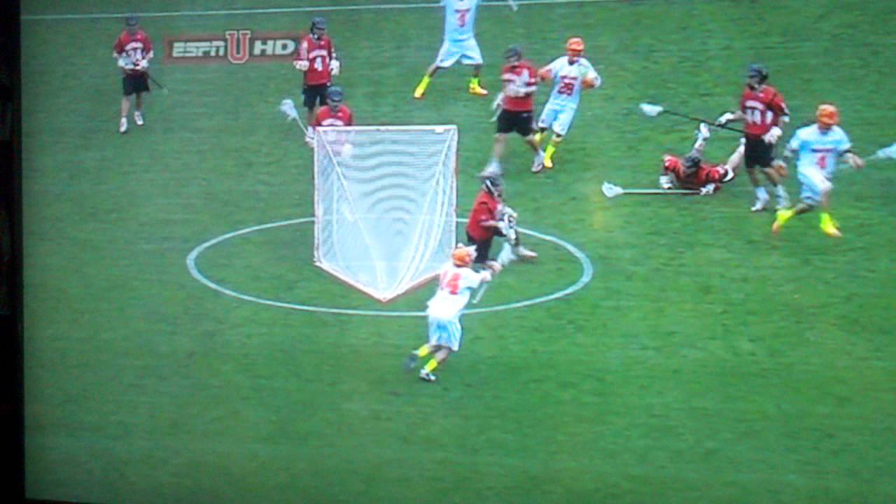 Jeremy Thompson Syracuse lacrosse goal - YouTube