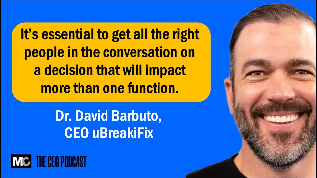 CEO Podcast with Dave Barbuto, CEO of uBreak iFix. #ceopodcast # ...