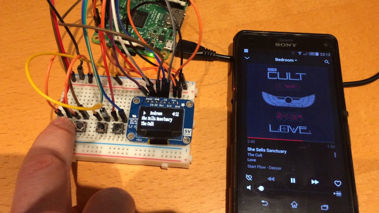 Prototype Sonos Remote with Raspberry Pi - YouTube