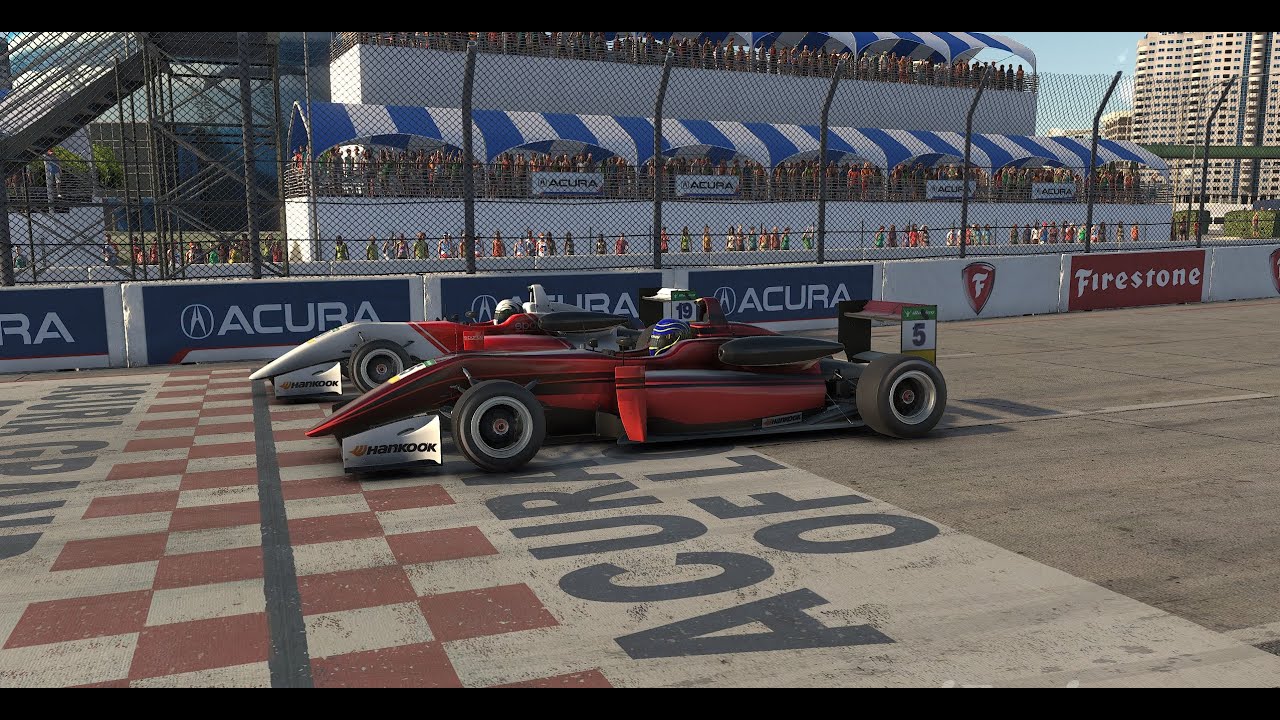 IRacing Dallara F3 - Long Beach Street Circuit (2nd by 0.005secs) - YouTube