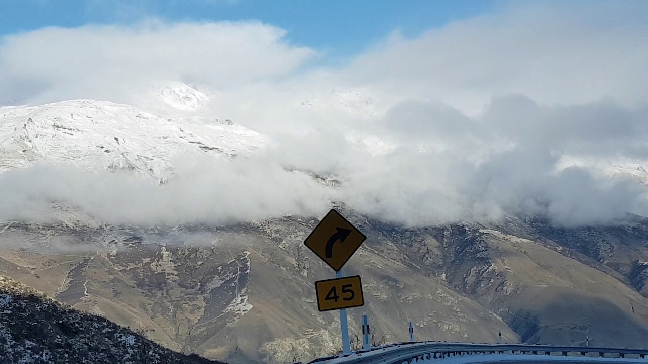 Driving down the Crown Range Road - YouTube