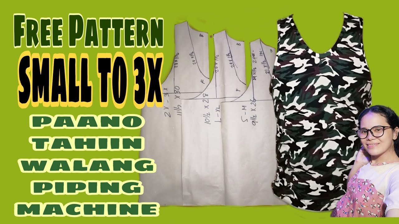 THREE SIZE PATTERN FOR ADULT SANDO/CUT AND SEW STEP BY STEP TUTORIAL ...