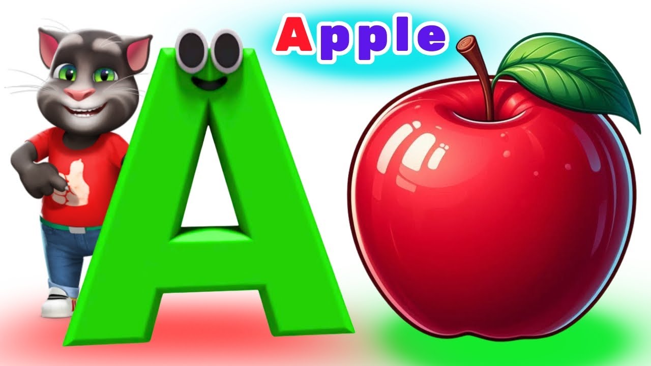 ABC song | a for apple | abc phonics song for toddlers | nursery rhymes ...
