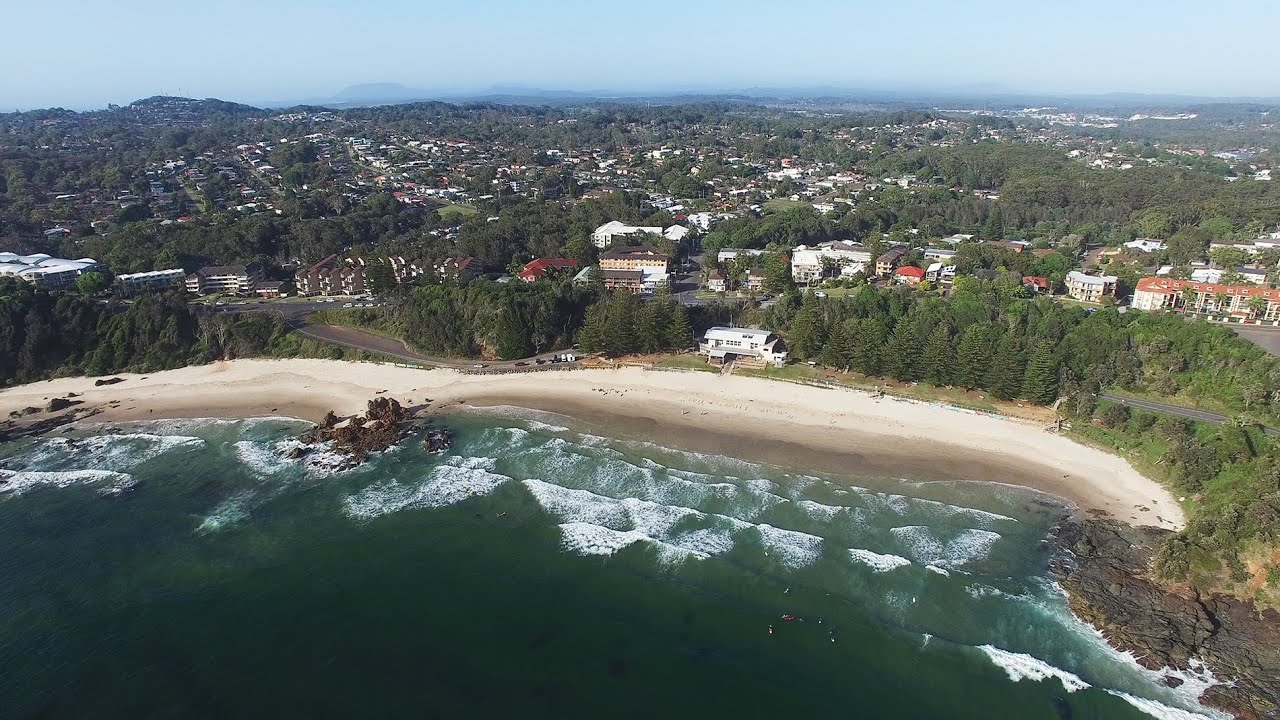 Flynns Beach I 4K I Aerial cinematography - YouTube