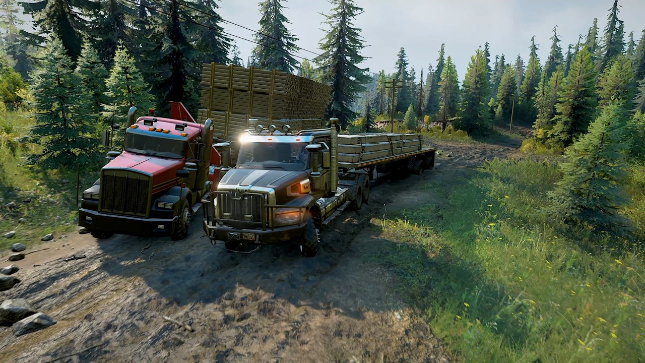 Western Star | Transporting the building materials | SnowRunner - YouTube