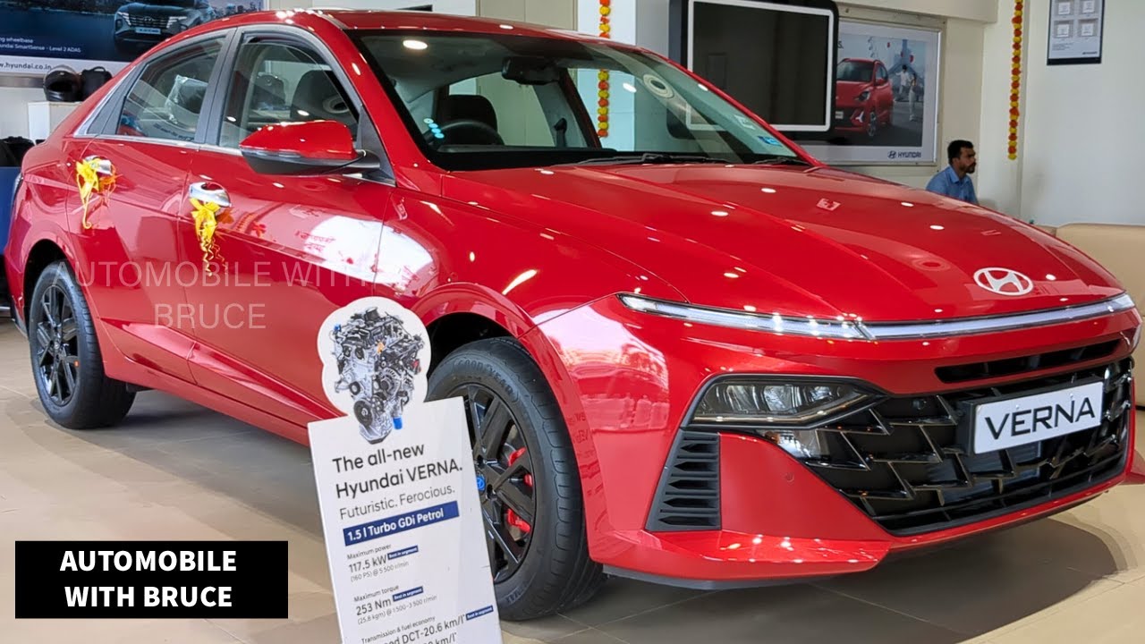 2023 Hyundai Verna Fiery Red color | WALKAROUND | 4k - YouTube