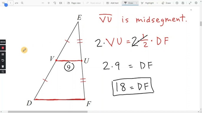 Midsegment Of A Triangle Worksheet