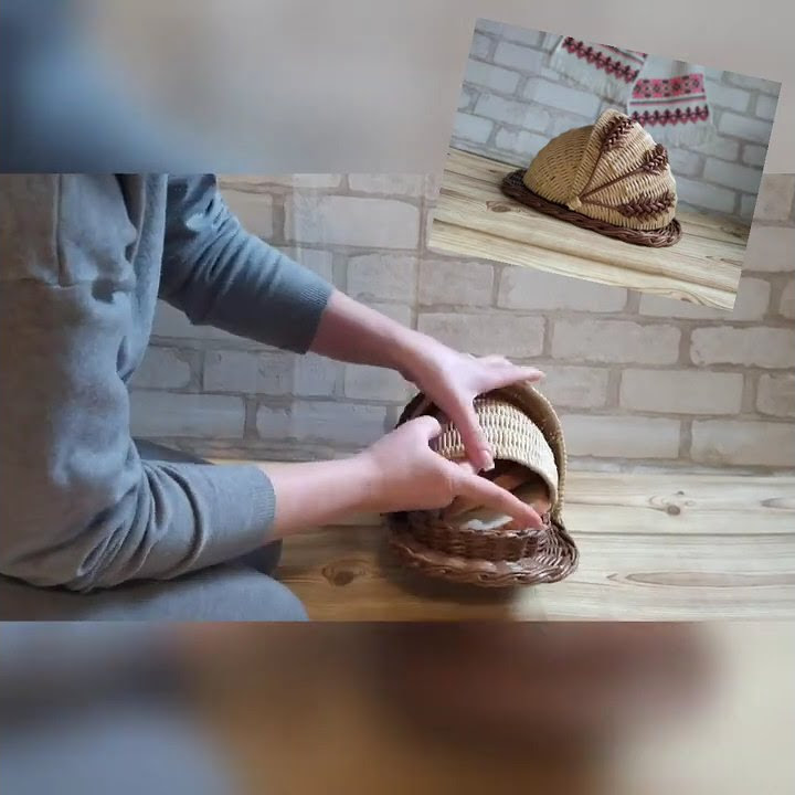 Хлебница из бумажной лозы . - YouTube