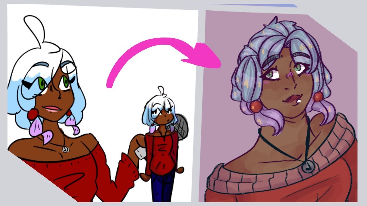 OC Progression Re-draw (Speedpaint) - YouTube