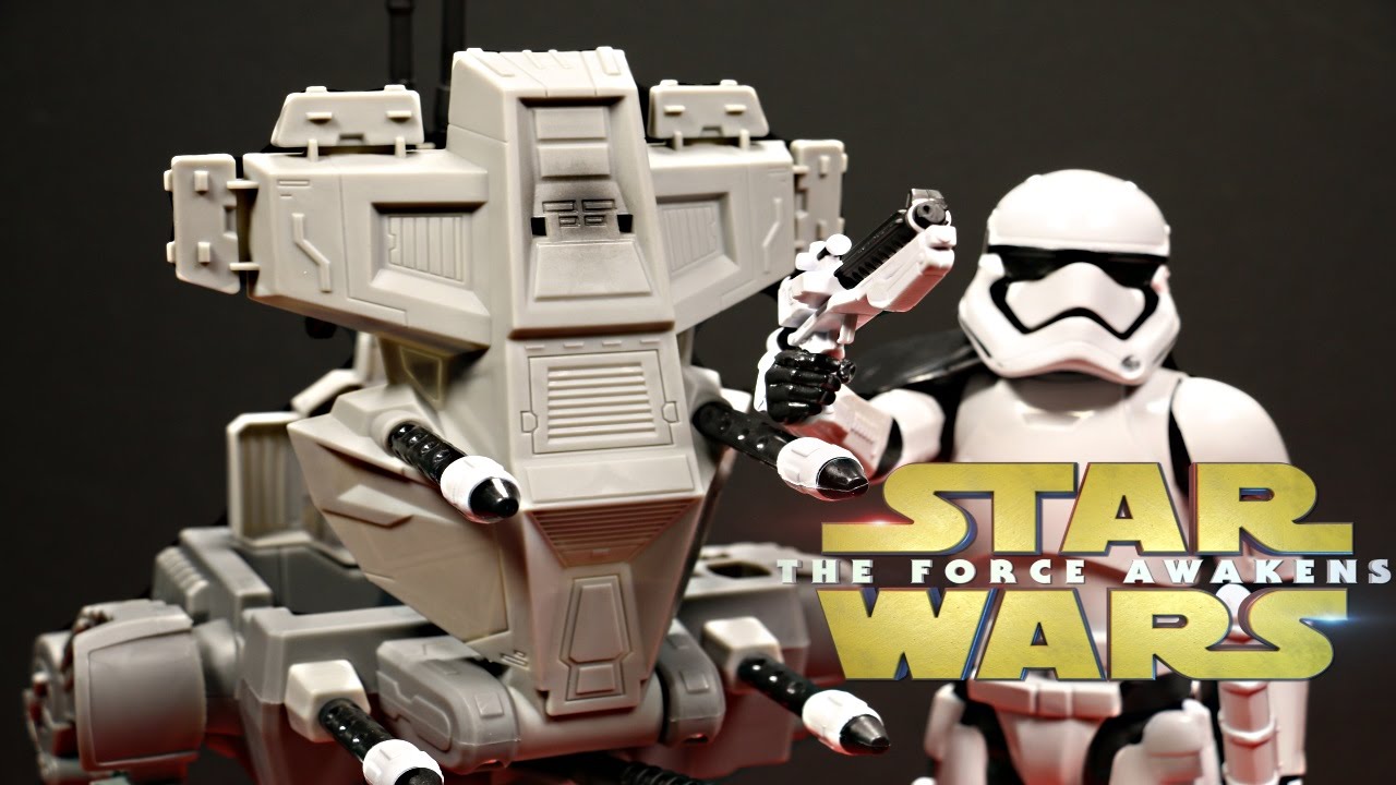 Star Wars Assault Walker Force Awakens W Stormtrooper Unboxing, Review ...