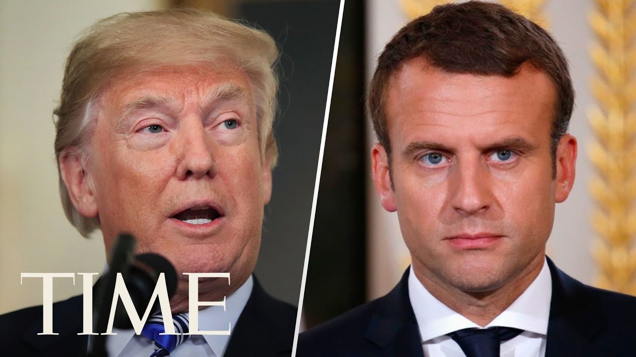President Trump & Emmanuel Macron Hold Joint Press Conference During ...