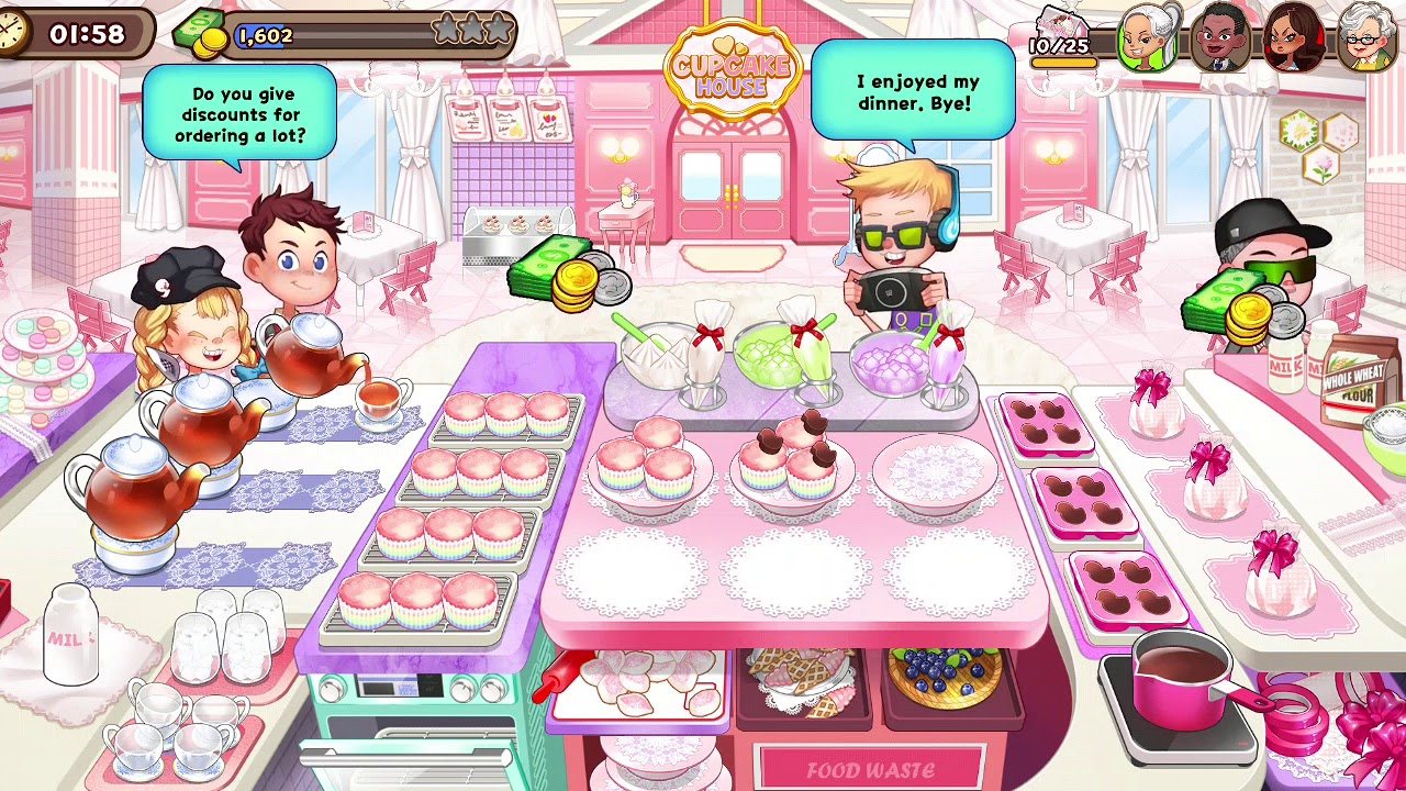 Cooking Adventure™ - Cupcake House - Stage 41 & 42 - YouTube